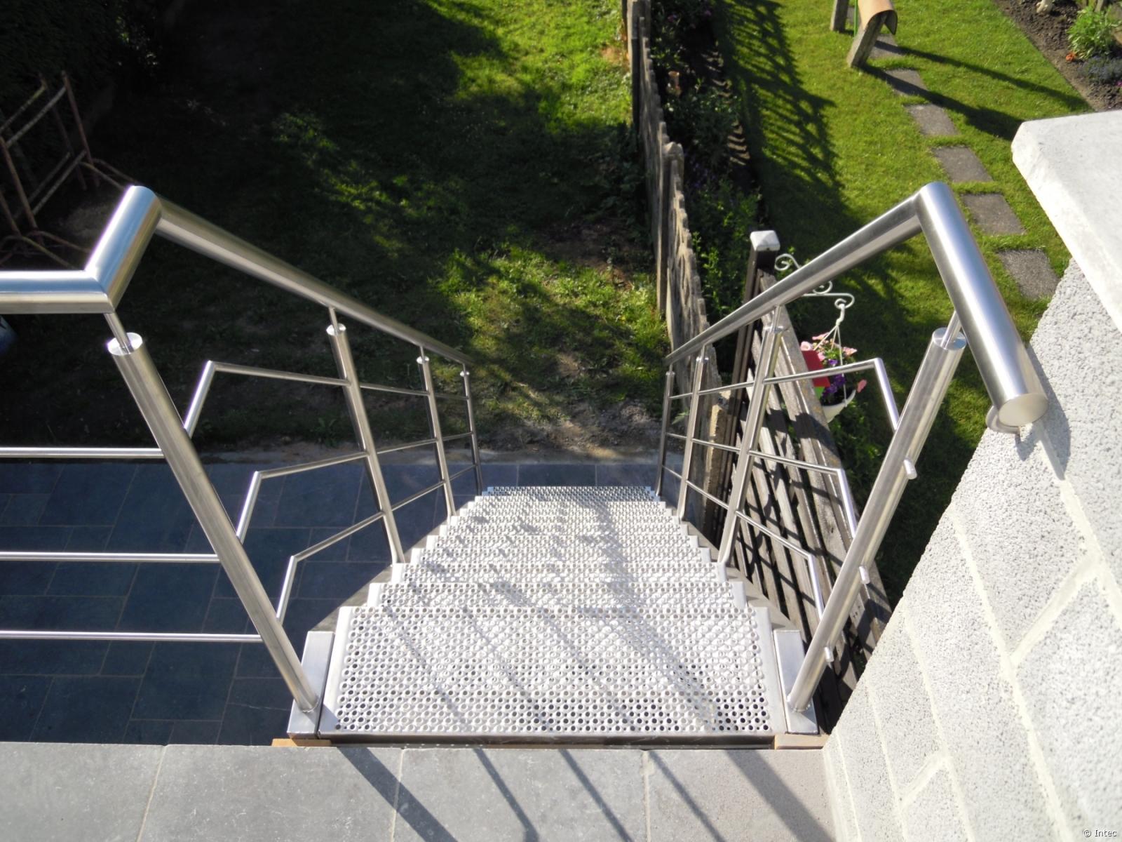 Intec Inox | Stairs, railings and banisters - In the picture Outdoor stairs